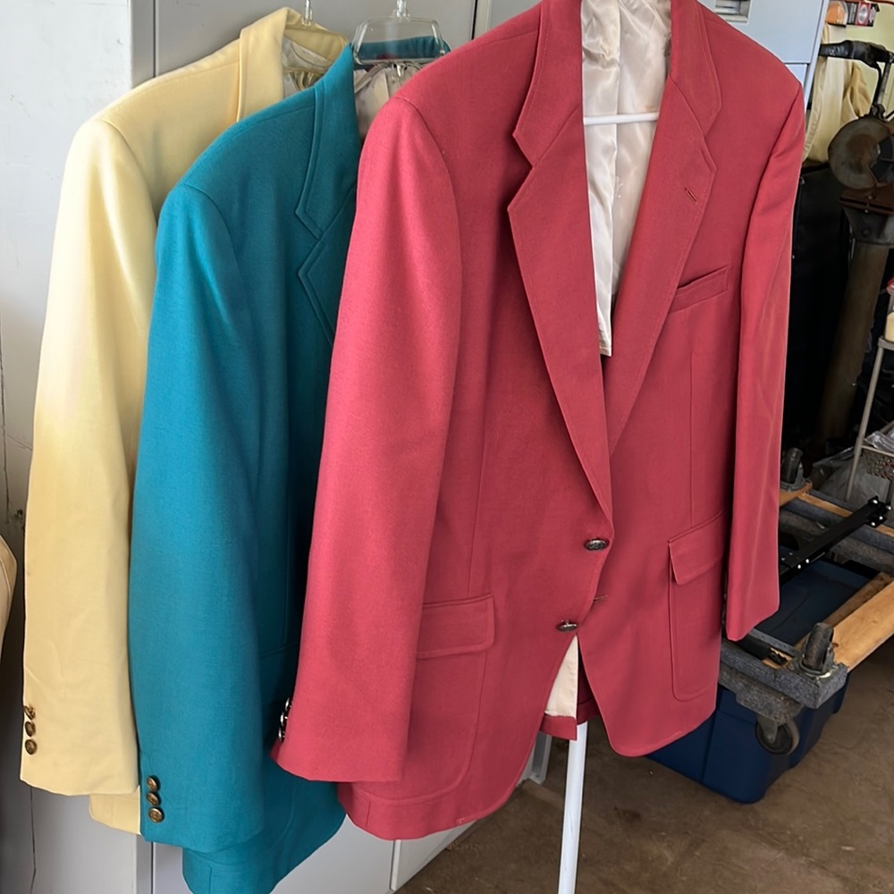 Vintage 3 Jack Nicklaus Commemorative Golf Blazers - Gem